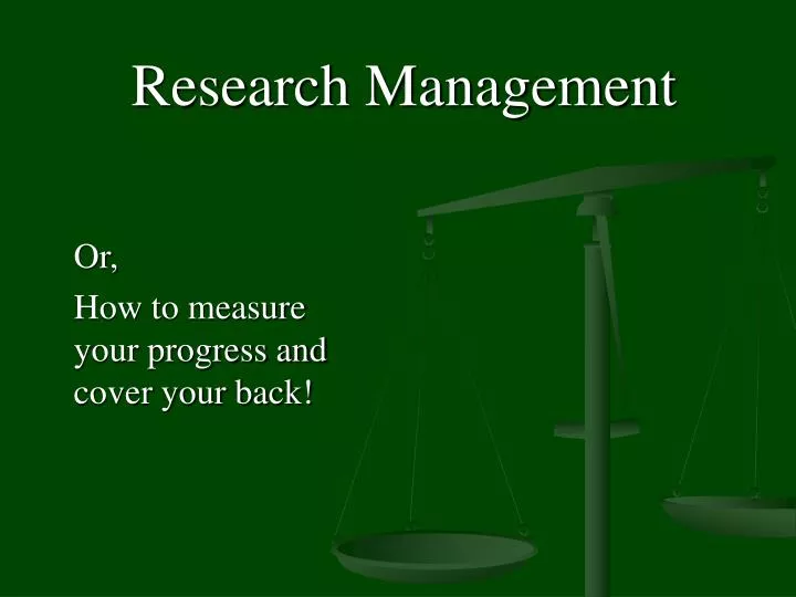 PPT - Research Management PowerPoint Presentation, free download - ID ...