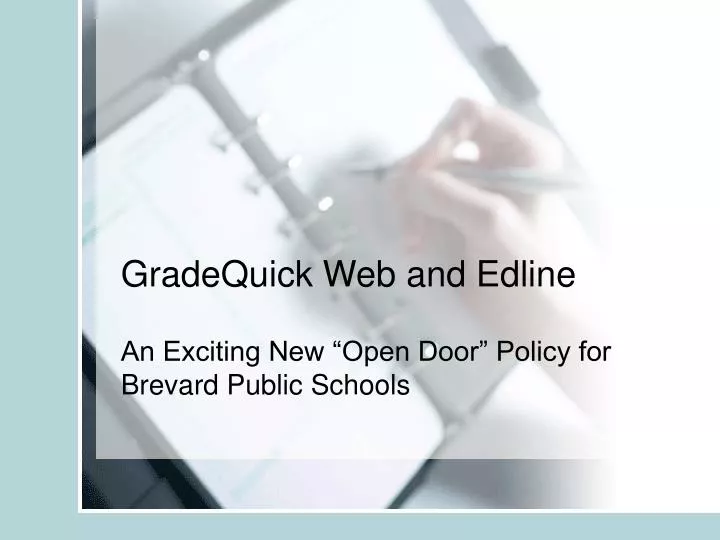 PPT - GradeQuick Web and Edline PowerPoint Presentation, free download ...
