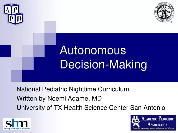 PPT - Autonomous Decision-Making PowerPoint Presentation, free download - ID:1290618
