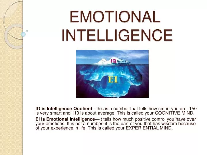 Ppt Emotional Intelligence Powerpoint Presentation Free Download