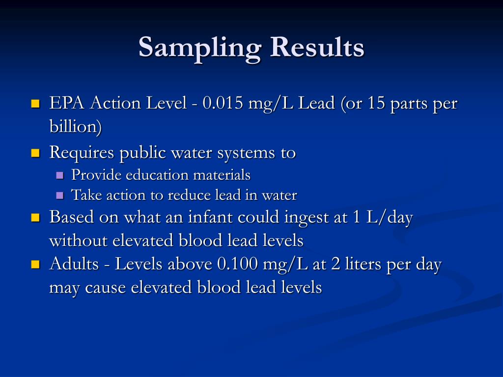 PPT - Lead Contamination in Water Supply For Caudill Laboratories and ...
