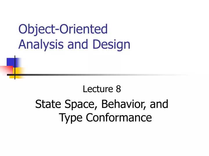 Ppt Object Oriented Analysis And Design Powerpoint Presentation Free Download Id 1290964