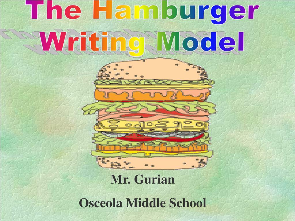 Hamburger Writing Template Hamburger Writing Template