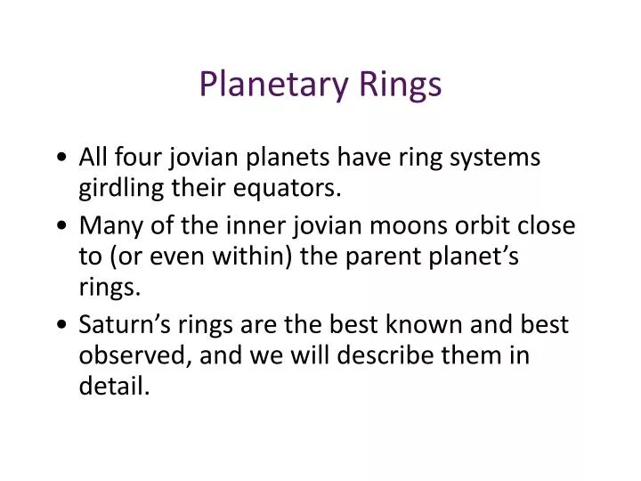 PPT - Planetary Rings PowerPoint Presentation, free download - ID:1292091