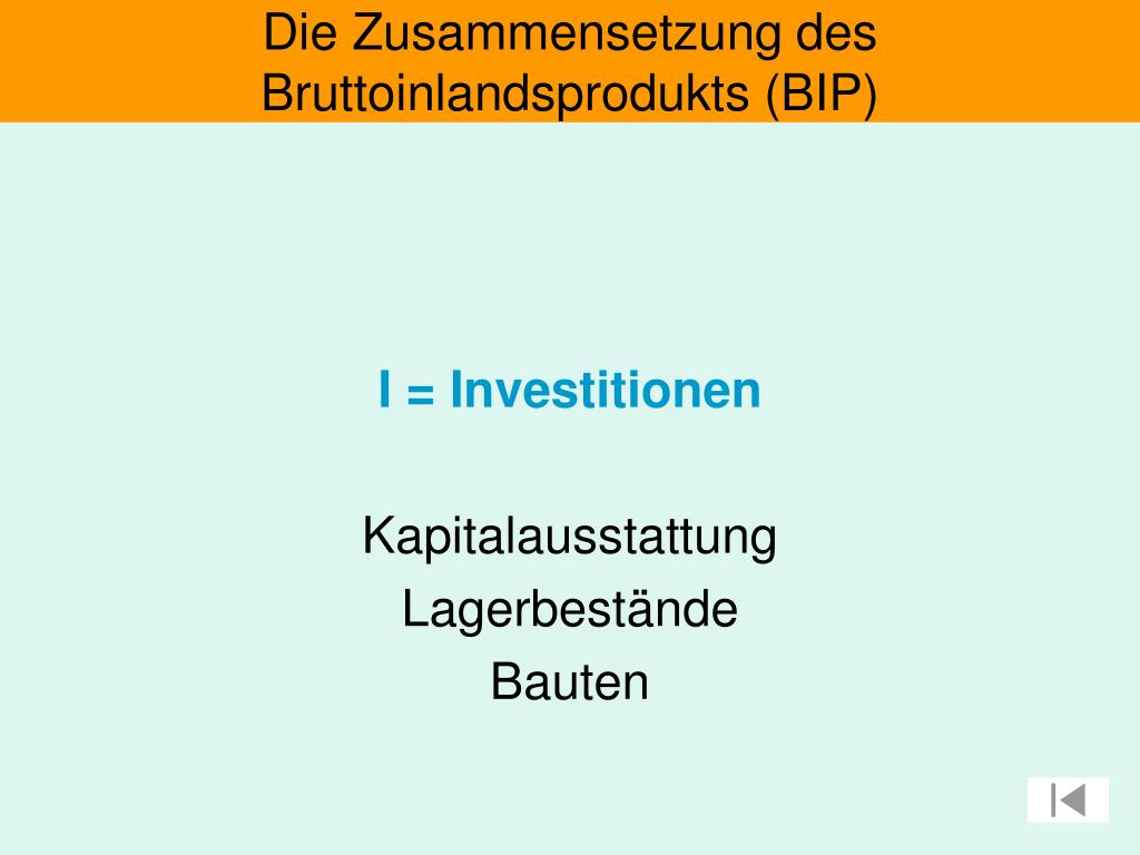Bruttoinvestitionen Berechnen