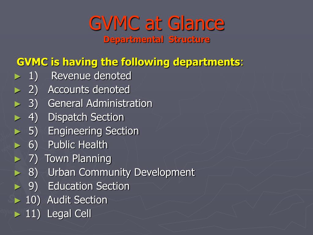 PPT - Greater Visakhapatnam Municipal Corporation PowerPoint ...