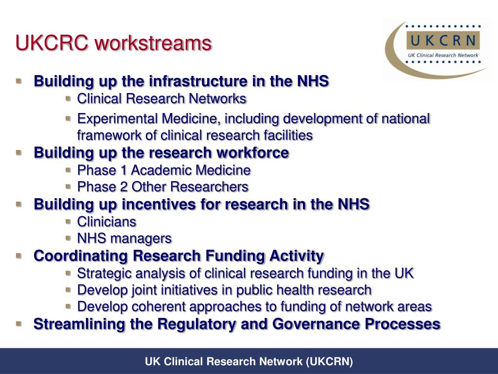 PPT - Industry Research in the UKCRN (UK Clinical Research Network ...