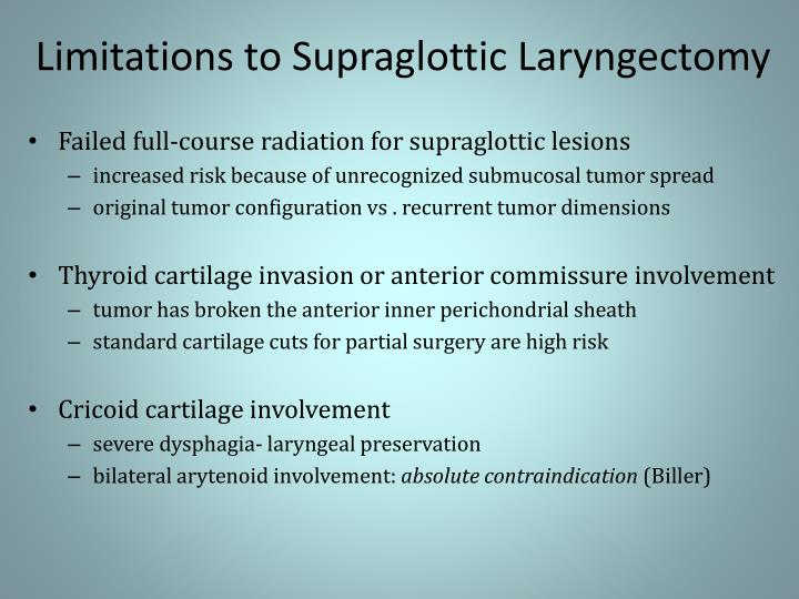 PPT - Malignant Lesions of the Larynx PowerPoint Presentation - ID:1293619