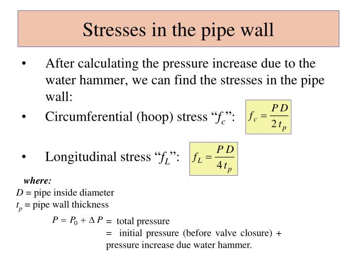 PPT - Unsteady Flow in Pipes PowerPoint Presentation - ID:1293650