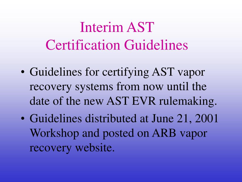 PPT - ABOVEGROUND GASOLINE STORAGE TANK ENHANCED VAPOR RECOVERY ...