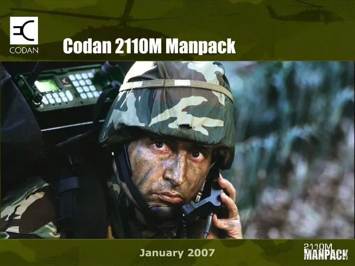 PPT - Codan 2110M Manpack PowerPoint Presentation, free download - ID ...