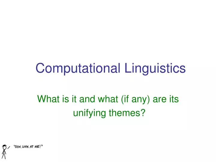 PPT - Computational Linguistics PowerPoint Presentation, free download ... PPT - Computational Linguistics PowerPoint Presentation, free download ...