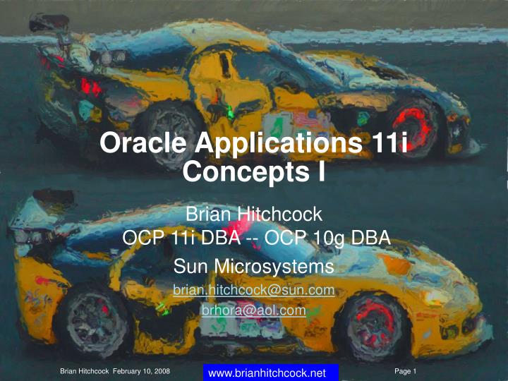 PPT - Oracle Applications 11i Concepts I PowerPoint Presentation, free ...