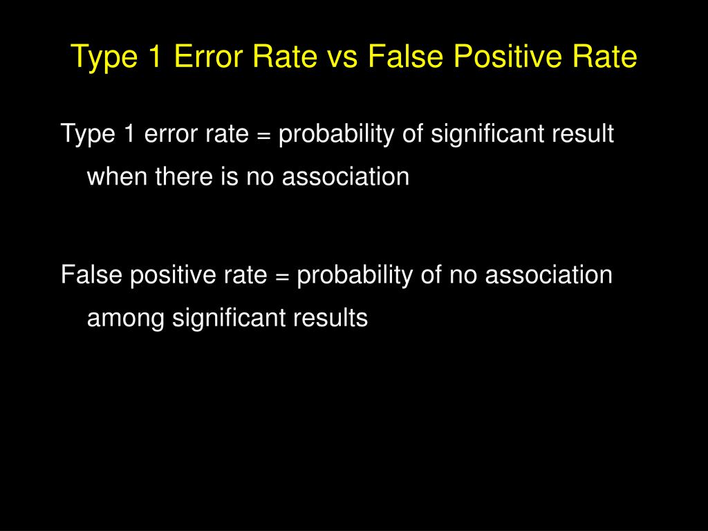 Ppt Type 1 Error And Power Calculation For Association Analysis