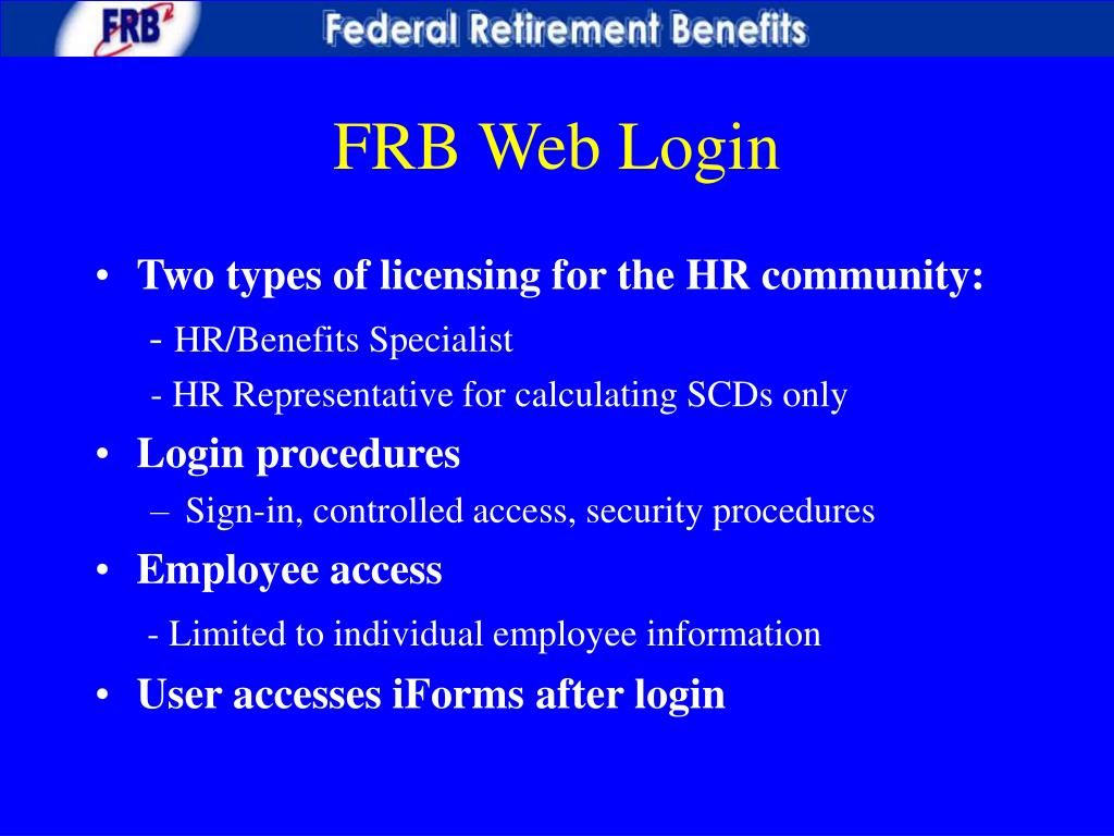 PPT - FRB WEB INTEGRATED SOLUTION First Implemented in January 2000 ...