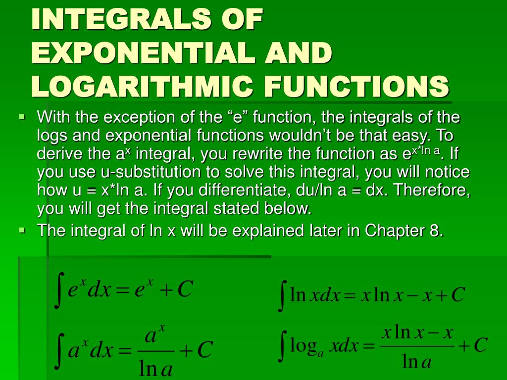 PPT - CHAPTER SEVEN: THE CALCULUS OF LOGARITHMIC FUNCTIONS PowerPoint ... PPT - CHAPTER SEVEN: THE CALCULUS OF LOGARITHMIC FUNCTIONS PowerPoint ...