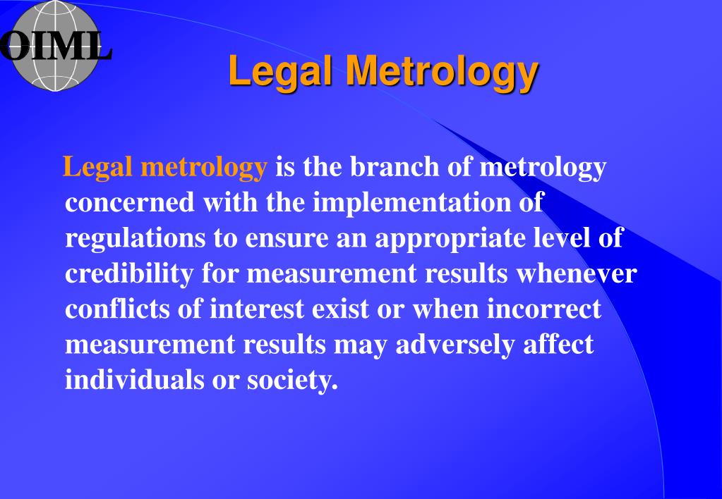 PPT - Organización Internacional de Metrología Legal PowerPoint ...
