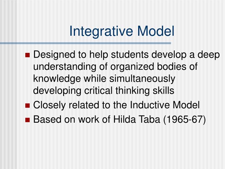 PPT - Integrative Model PowerPoint Presentation, free download - ID:1295854