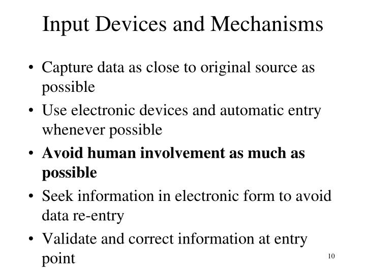 PPT - Designing Inputs, Outputs, and Controls PowerPoint Presentation ...