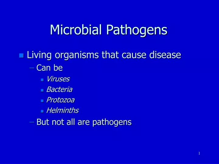 PPT - Microbial Pathogens PowerPoint Presentation, free download - ID ...