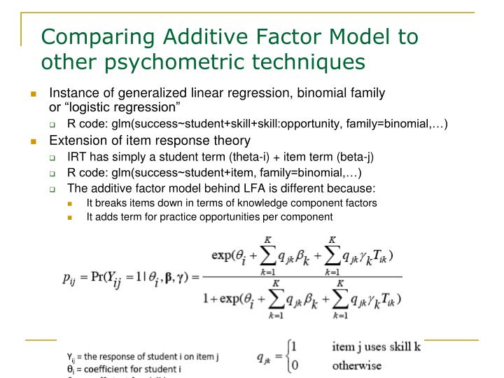 PPT - Learning from Learning Curves: Item Response Theory & Learning ...