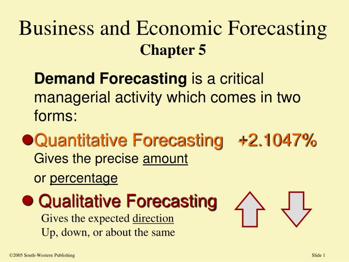 PPT - Business and Economic Forecasting Chapter 5 PowerPoint ...