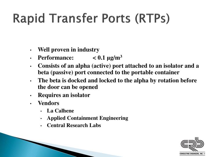 PPT - Risk- MaPP A cGMP Driver for Contained Equipment and Facility ...