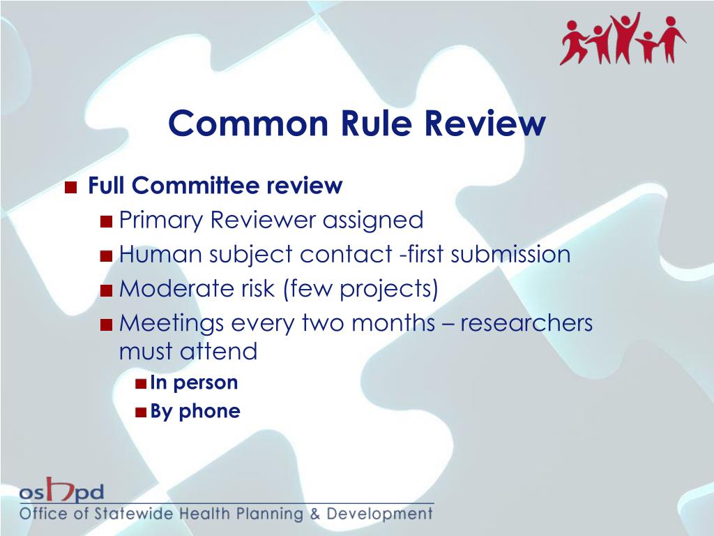 PPT - Protecting Human Subjects in Research: CPHS Overview PowerPoint ...