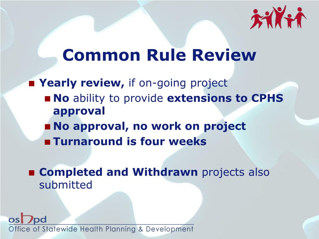 PPT - Protecting Human Subjects in Research: CPHS Overview PowerPoint ...