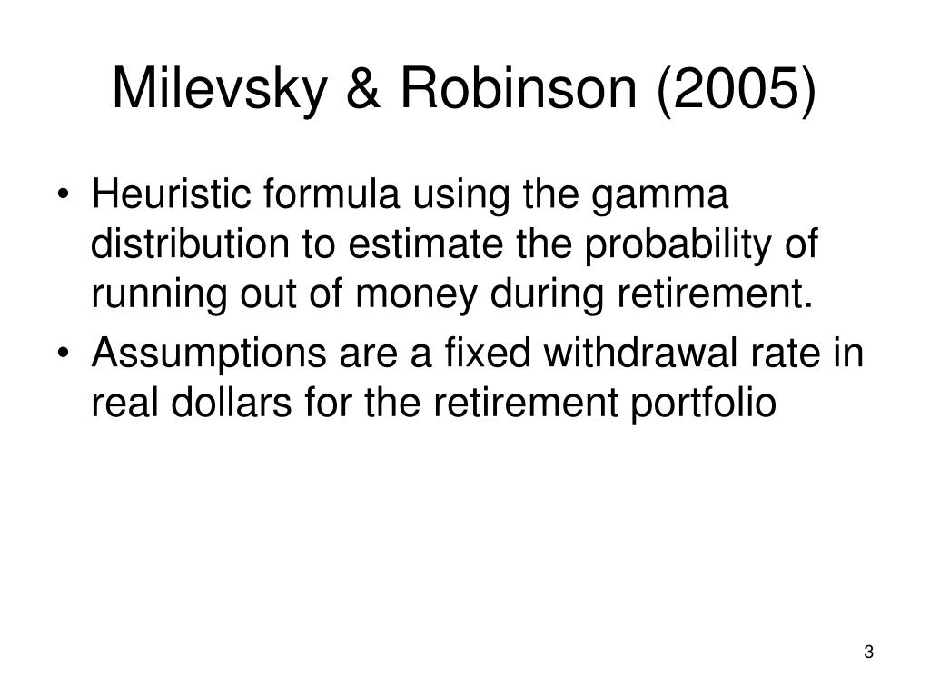 PPT - Simulation in Determining Optimal Portfolio Withdrawal Rates from ... PPT - Simulation in Determining Optimal Portfolio Withdrawal Rates from ...