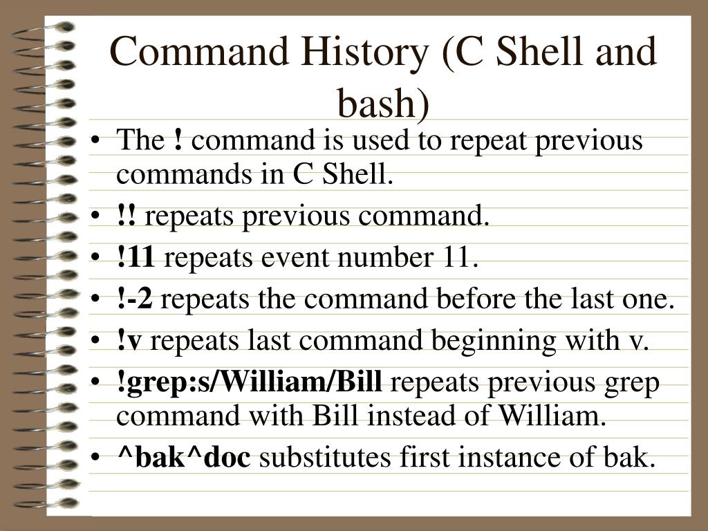 Ppt Cs 497c Introduction To Unix Lecture 36 Customizing The Environment Powerpoint