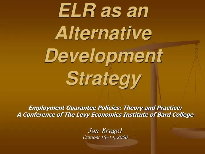 PPT - ELR as an Alternative Development Strategy PowerPoint ...