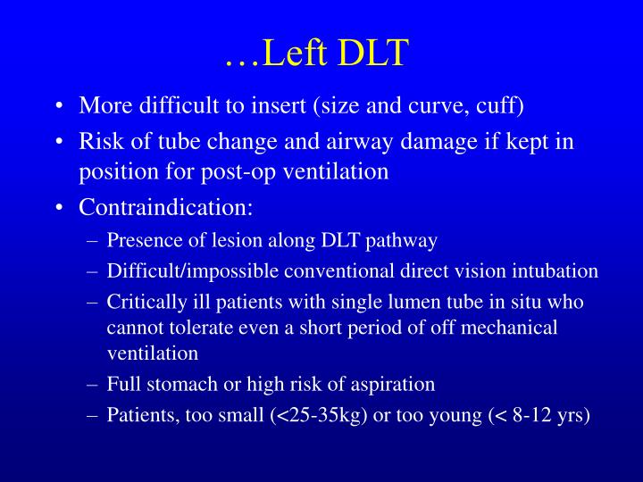 PPT - One-Lung Ventilation: physiology and practical approach ...
