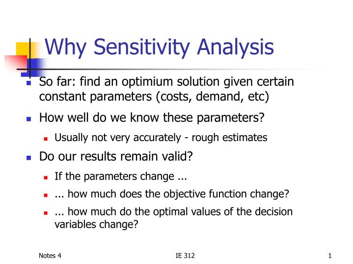 PPT - Why Sensitivity Analysis PowerPoint Presentation, free download ... PPT - Why Sensitivity Analysis PowerPoint Presentation, free download ...