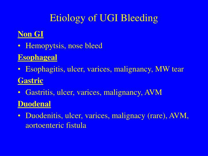 PPT - UGI Bleeding PowerPoint Presentation - ID:1301848
