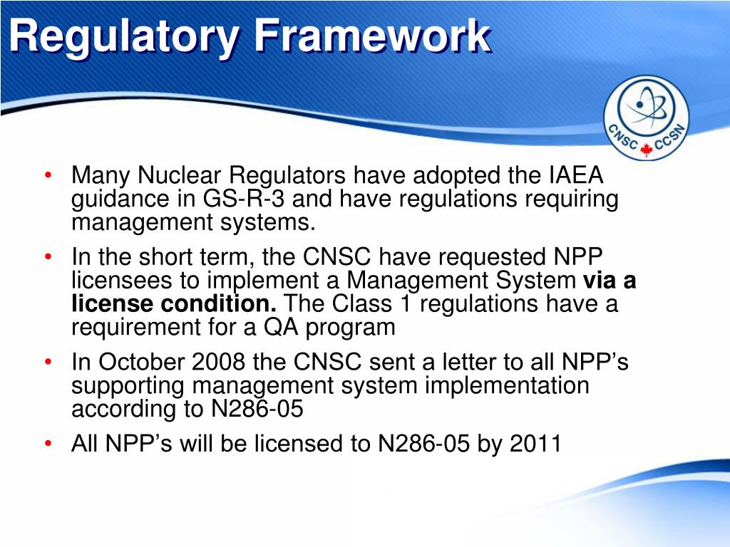 PPT - Management System Standards in the Canadian Nuclear Industry ...