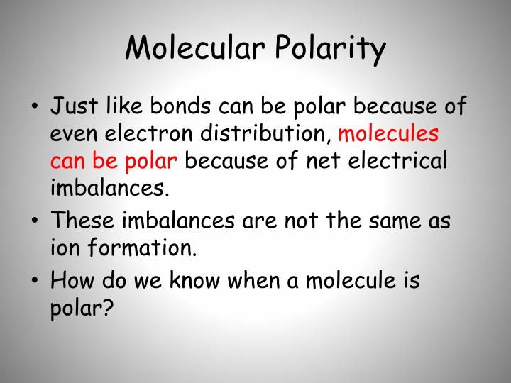 Ppt Molecular Geometry And Polarization Powerpoint