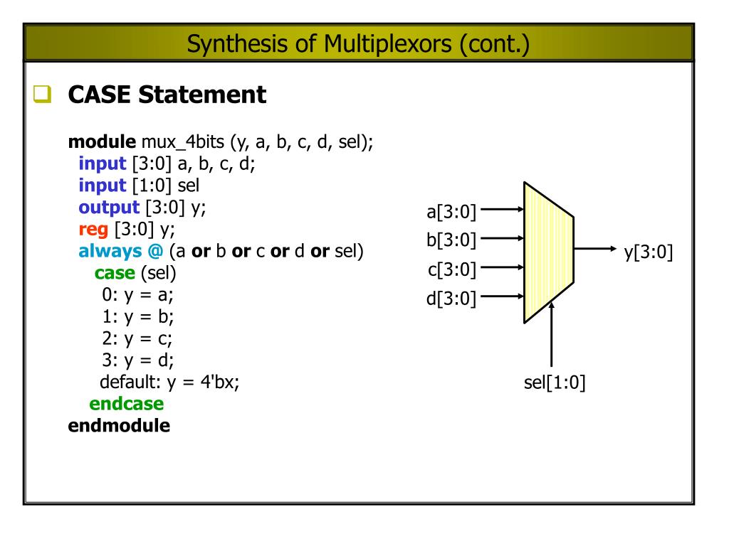 PPT - VERILOG: Synthesis - Combinational Logic PowerPoint Presentation ... PPT - VERILOG: Synthesis - Combinational Logic PowerPoint Presentation ...