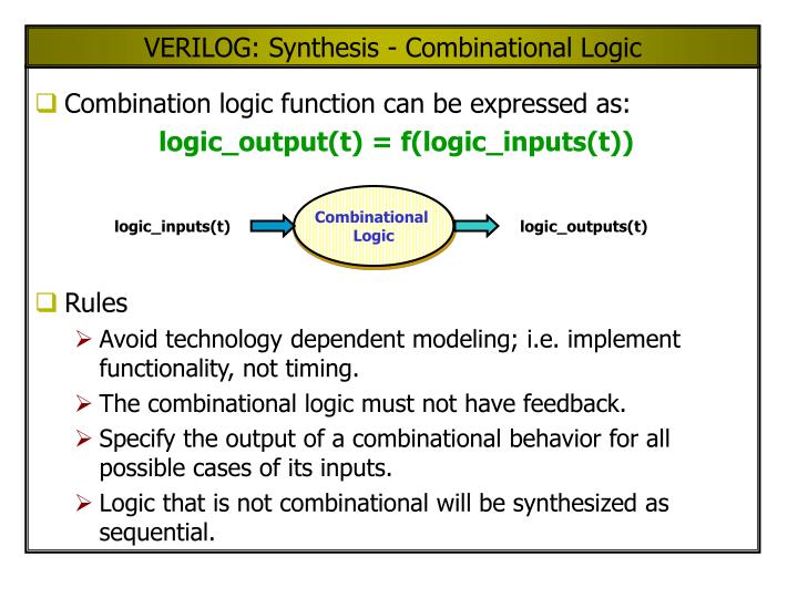 PPT - VERILOG: Synthesis - Combinational Logic PowerPoint Presentation ... PPT - VERILOG: Synthesis - Combinational Logic PowerPoint Presentation ...