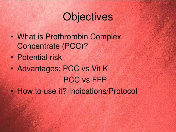 PPT - Prothrombin complex concentrate Octaplex PowerPoint Presentation ...