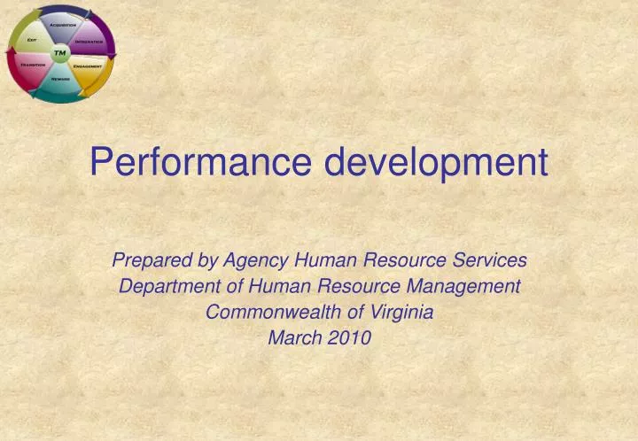 PPT - Performance development PowerPoint Presentation, free download ...