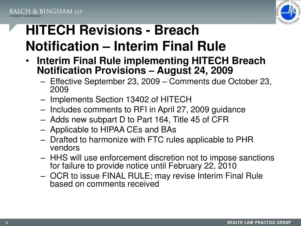 PPT - HHS’S HIPAA BREACH NOTIFICATION RULES WEBINAR Sponsored By ...