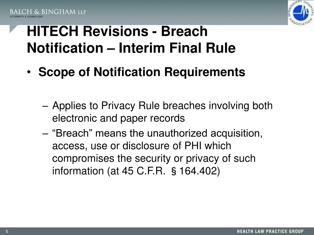 PPT - HHS’S HIPAA BREACH NOTIFICATION RULES WEBINAR Sponsored By ...