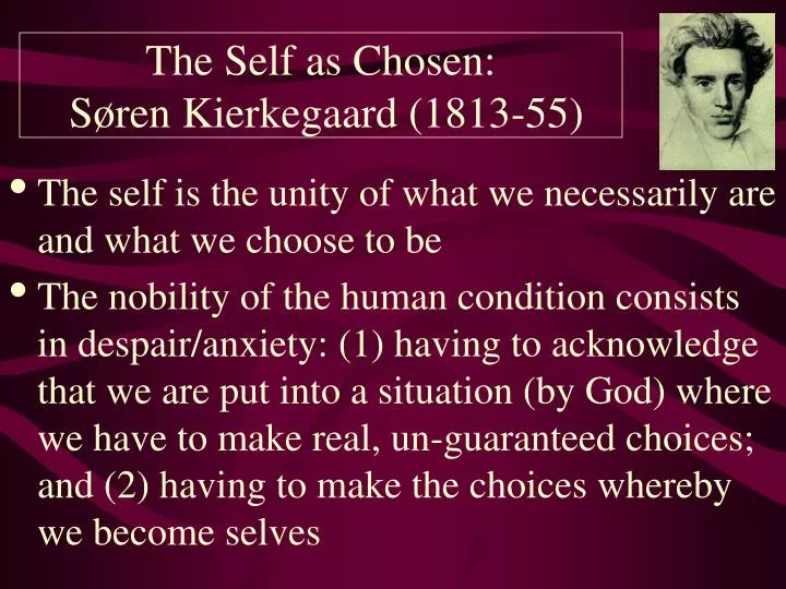 PPT - The self is the unity of what we necessarily are and what we ...