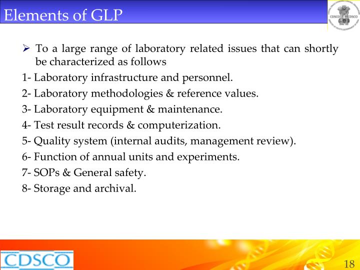 PPT - “ Good Laboratory Practices and Requirements of Premises ...