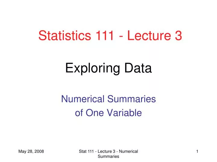 Ppt Exploring Data Powerpoint Presentation Free Download Id 1307831