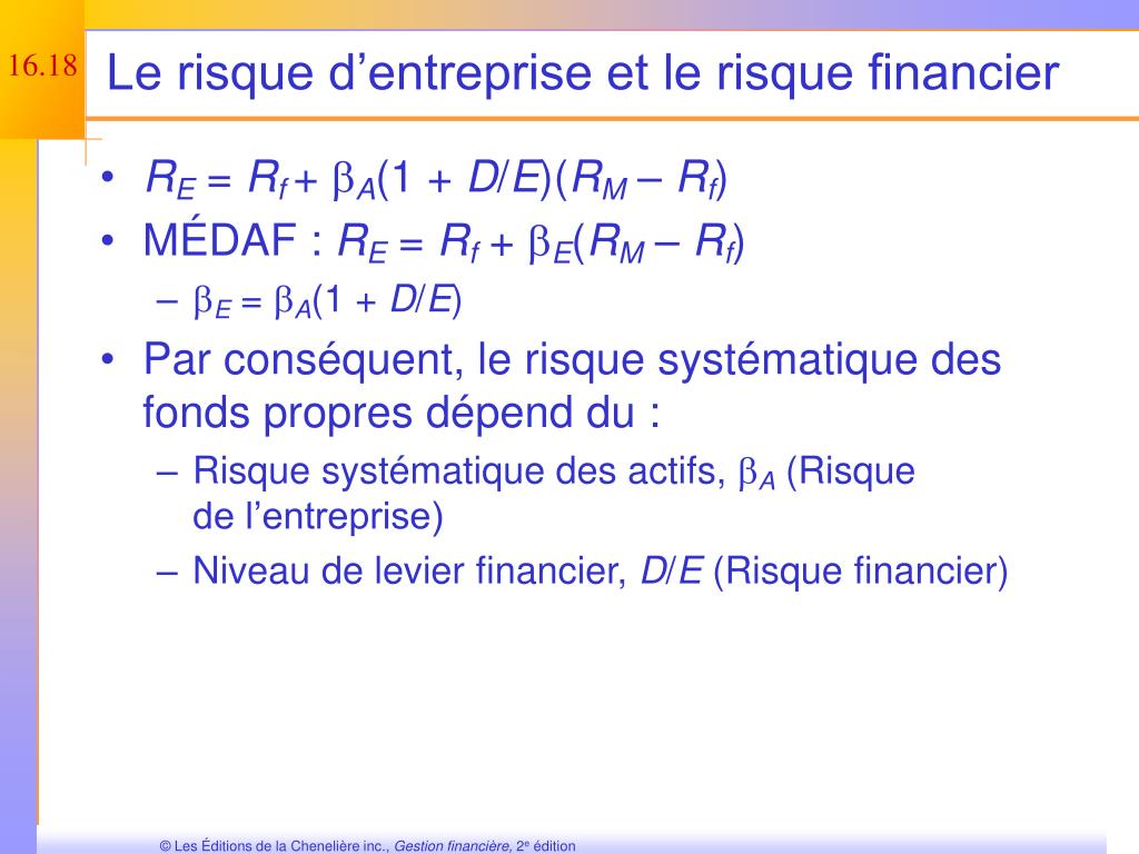 PPT - Le levier financier et la structure du capital PowerPoint Presentation - ID:1308196