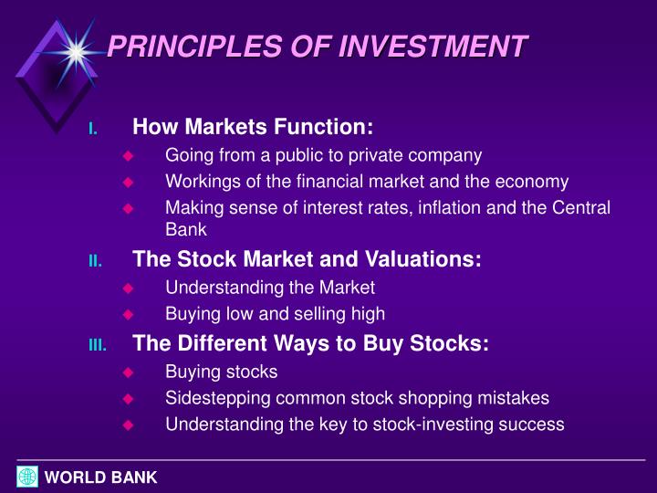 PPT - PRINCIPLES OF INVESTMENT PowerPoint Presentation - ID:1308755