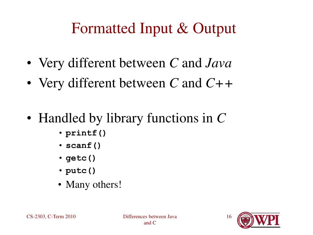 PPT - Differences between Java and C PowerPoint Presentation, free ... PPT - Differences between Java and C PowerPoint Presentation, free ...
