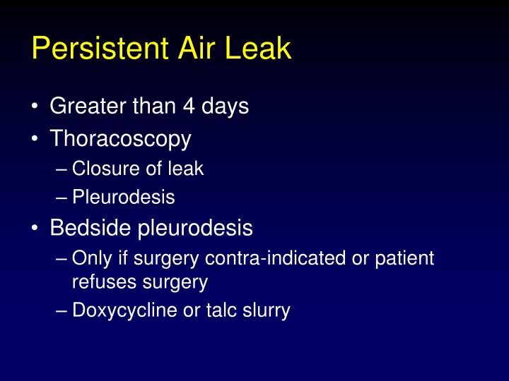 PPT - VATS Treatment of Spontaneous Pneumothorax PowerPoint ...